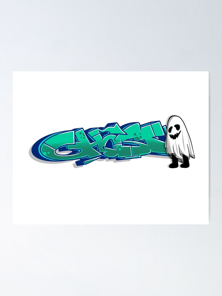 "Ghost graffiti" Poster for Sale by EHG-STUDIOS | Redbubble