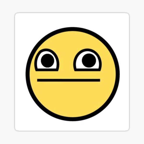"Confused face " Sticker for Sale by JordansMiniShop | Redbubble