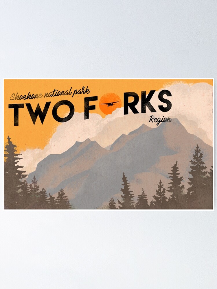 "Two forks region poster" Poster for Sale by FreSkratt | Redbubble