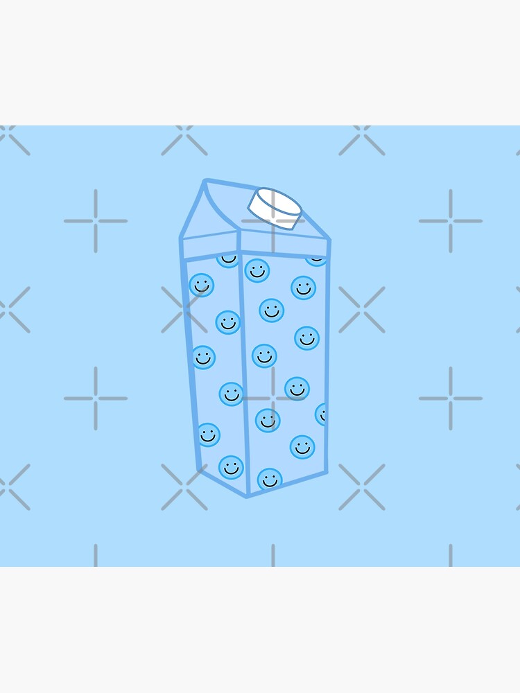 "Crystal blue smiley milk carton bottle" Poster for Sale by ...