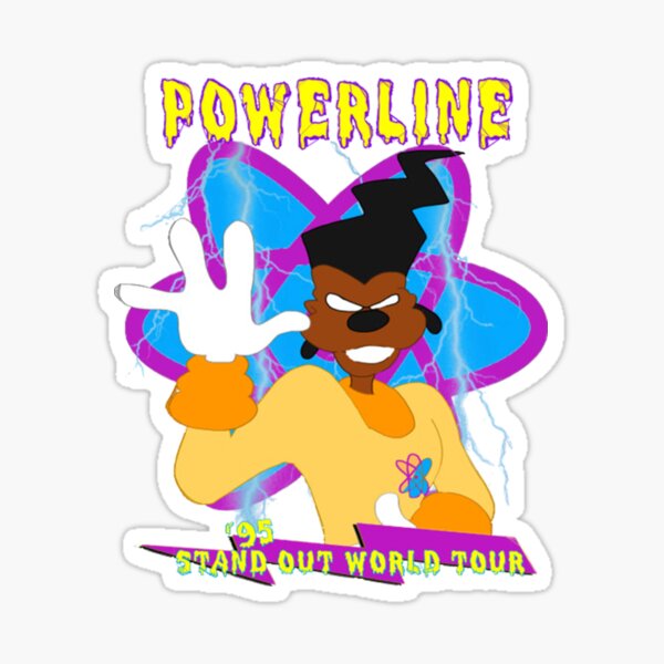 "Powerline Stand Out World Tour " Sticker by HaisGban | Redbubble