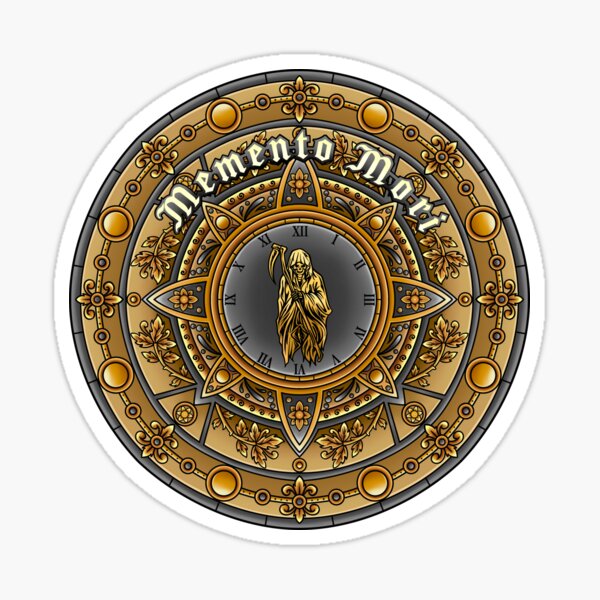 "The Reaper and the Time (Memento Mori Artwork)" Sticker by Dan-Peters ...