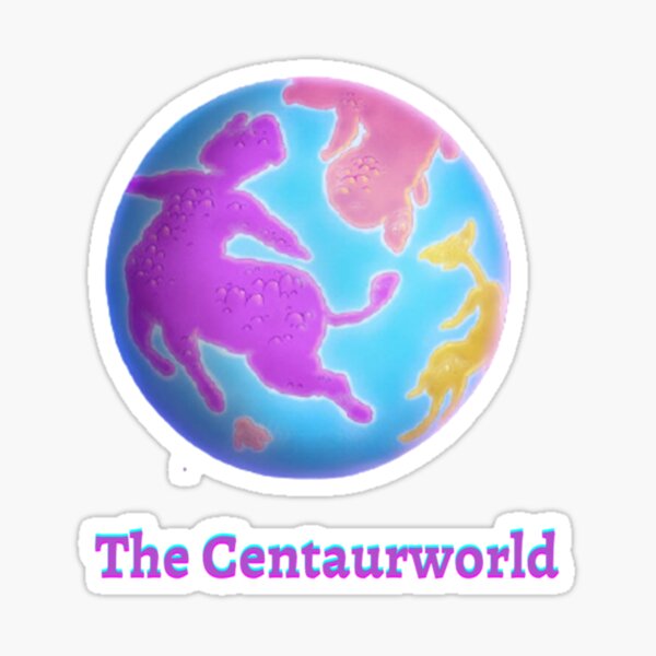 "The Centaurworld " Sticker by AstroTeenyArts | Redbubble