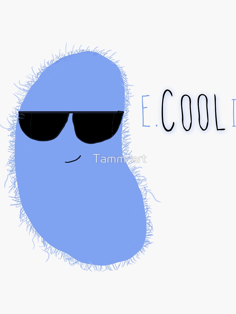 "E. Coli " Sticker by Tamm-art | Redbubble