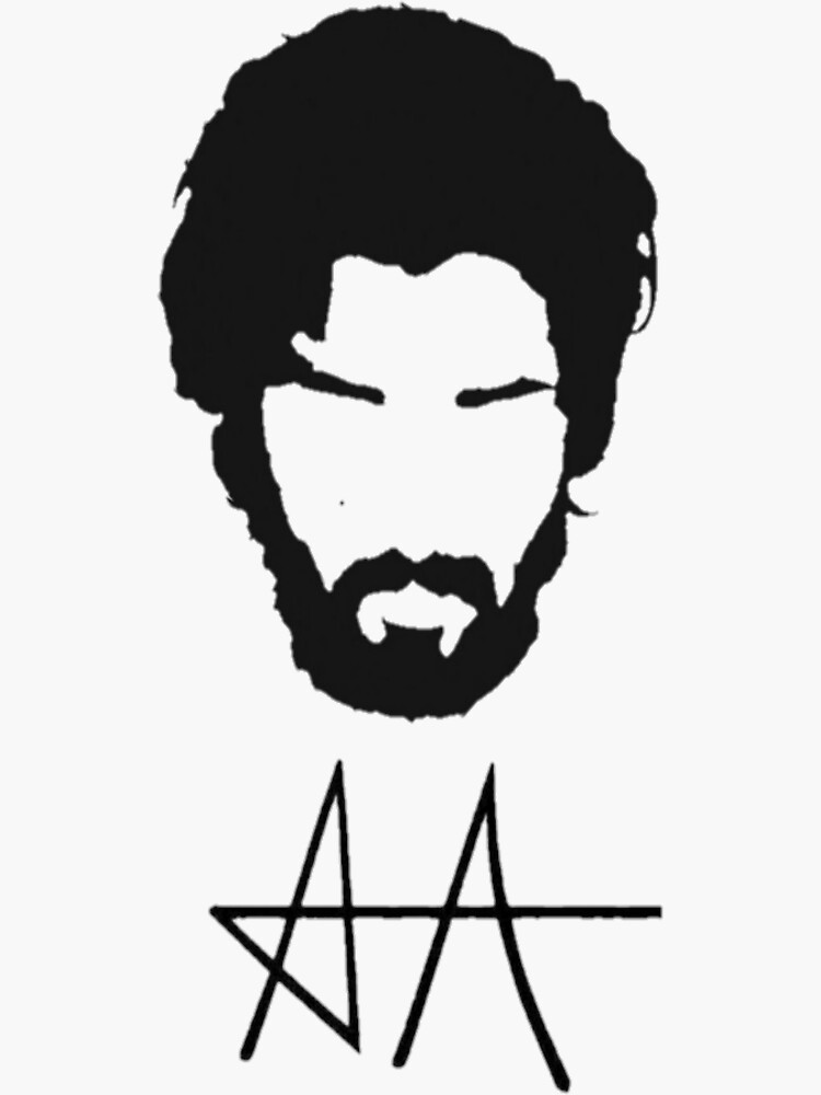 "Allu Arjun logo and face. Illustration" Sticker by Yodesign7 | Redbubble