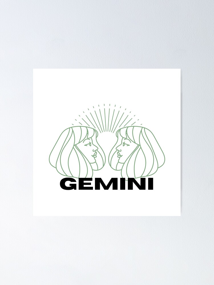 "Gemini Sign Zodiac Astrology" Poster for Sale by JAG2B | Redbubble