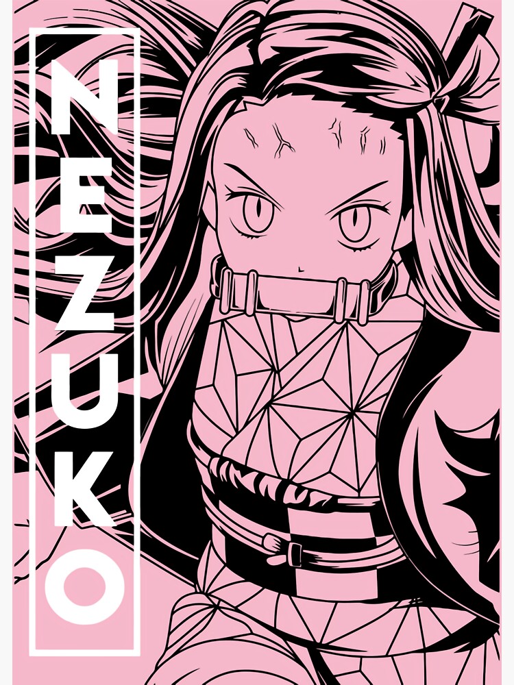 "Nezuko Pink" Sticker by CindyMinorCMA | Redbubble