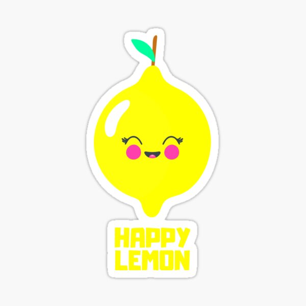 "Happy lemon" Sticker for Sale by woowmarket | Redbubble