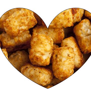 "Tater Tot Heart Sticker" Sticker for Sale by Katherine Cardone | Redbubble