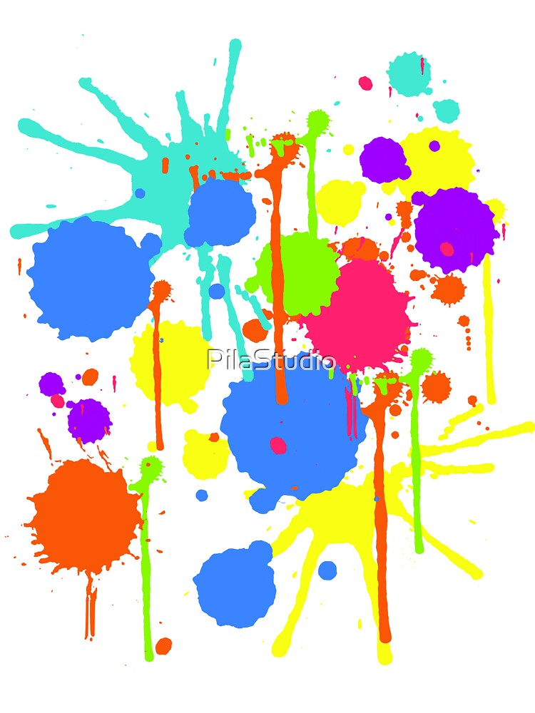 Crazy Splatter Clip Art Premium Vector | Funny Melting Cheese Splash