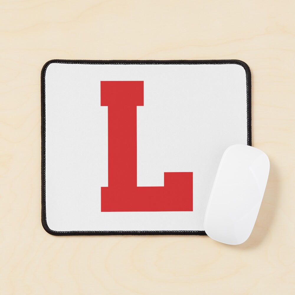 "Alphabet, Red L, Sports letter L" Sticker for Sale by TheCultStuff ...