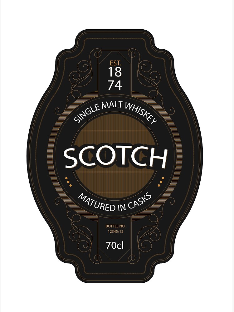 "scotch label " Poster for Sale by Wan50studio | Redbubble