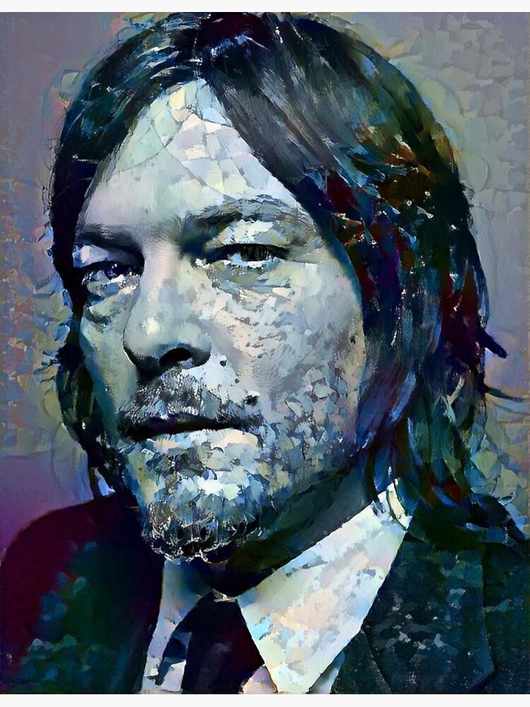 "Norman Reedus Portrait" Poster for Sale by saintiro | Redbubble