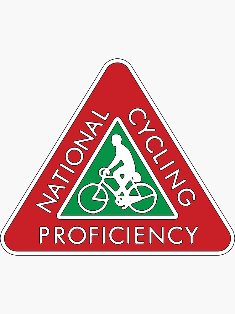 "National Cycling Proficiency Badge Sticker" Sticker by addysonman ...