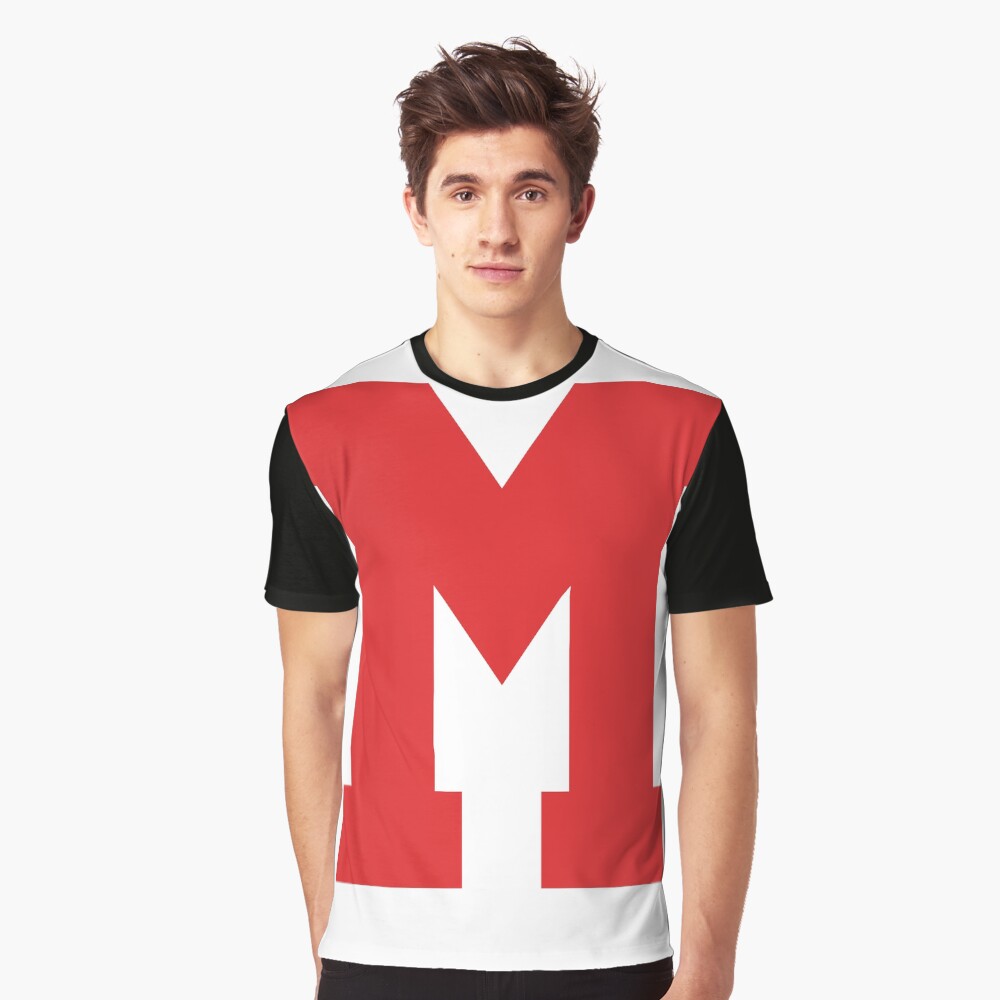 "Alphabet, Red M, Sports letter M" Sticker for Sale by TheCultStuff ...