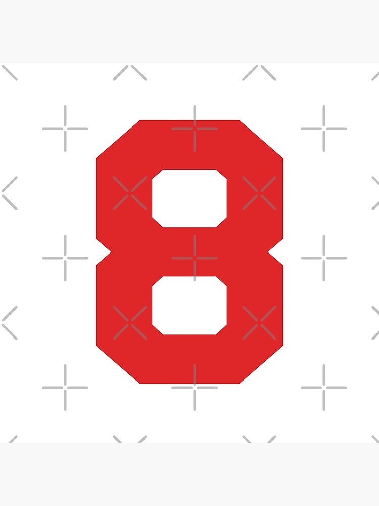 "Number 8, Red eight, Sports number 8" Poster for Sale by TheCultStuff ...