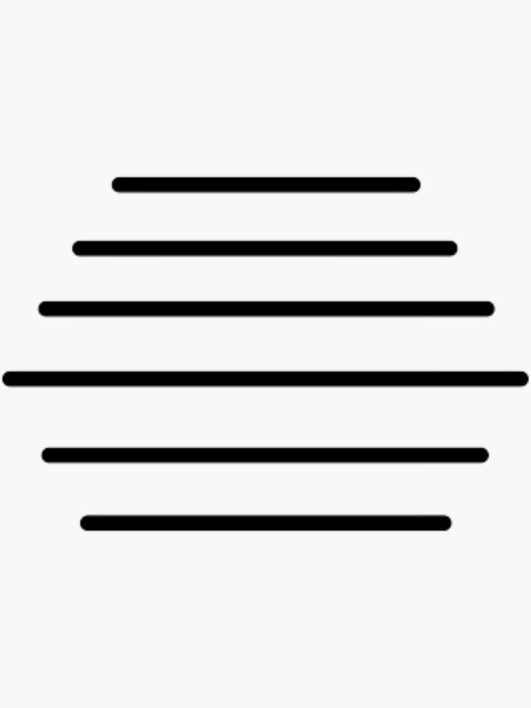 "Black lines design" Sticker by chandimadesign | Redbubble
