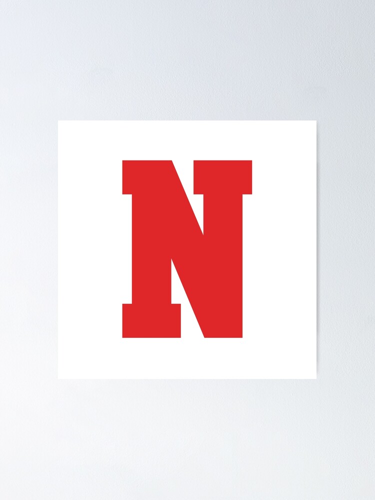 "Alphabet, Red N, Sports letter N" Poster for Sale by TheCultStuff ...