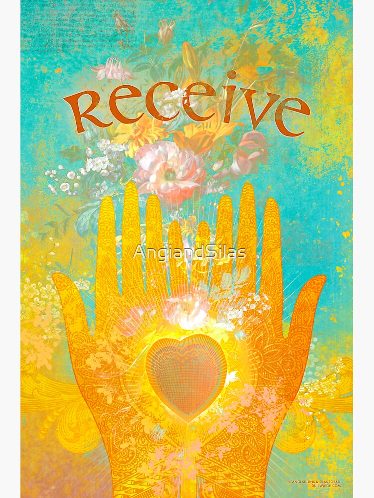 "Receive" Sticker for Sale by AngiandSilas | Redbubble