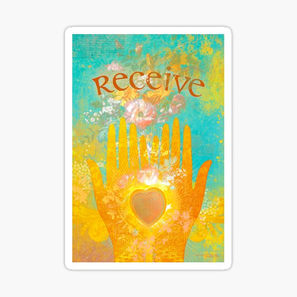 "Receive" Sticker for Sale by AngiandSilas | Redbubble