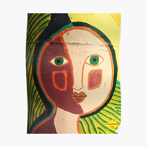 "Nimbin face mural" Poster for Sale by Andykinoz | Redbubble