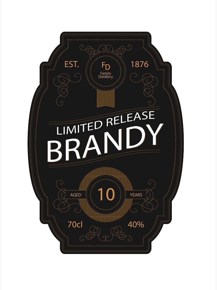 "brandy label" Poster for Sale by Wan50studio | Redbubble