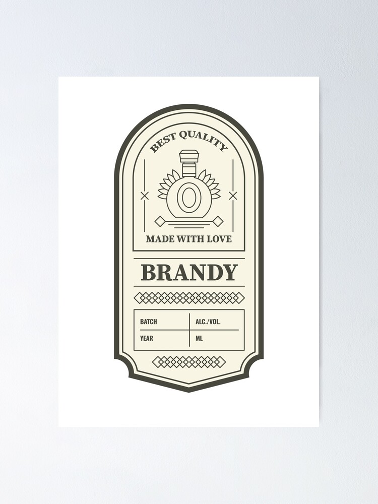 "brandy label" Poster for Sale by Wan50studio | Redbubble