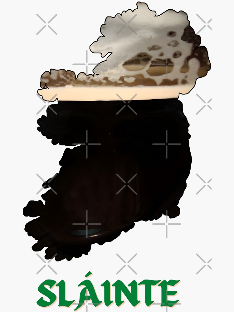 "Stout map of Ireland" Sticker for Sale by lostcauseblue | Redbubble