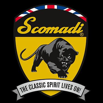 "Scomadi Scooters Logo - The Classic Spirit Lives On!" Sticker for Sale ...