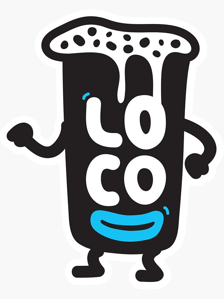 "loco cartoon Stickers" Sticker for Sale by rawintanpin | Redbubble