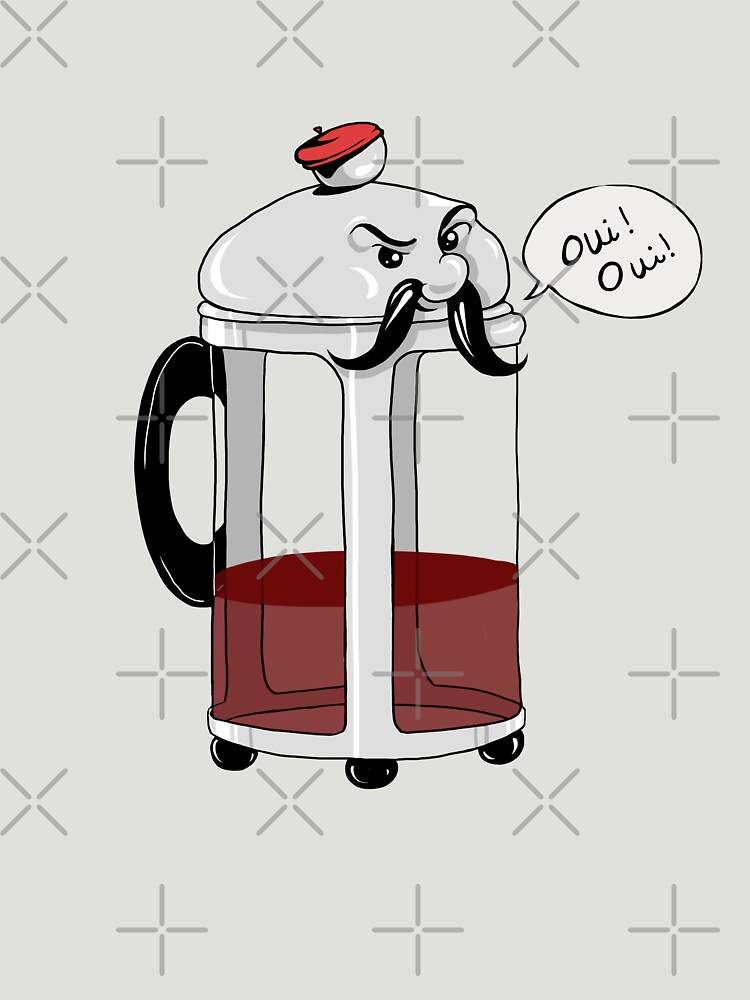 "French Cafepress - Coffee Lovers Oui Oui" T-shirt for Sale by Rvaya ...