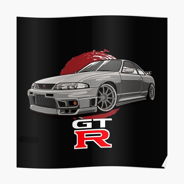 "R34 GT-R" Poster for Sale by KrmStore | Redbubble