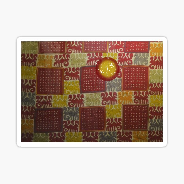 "Textile design/Gujarat/India" Sticker by VeenaNair23 | Redbubble