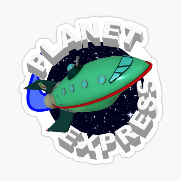 "Planet Express" Sticker by McPod | Redbubble