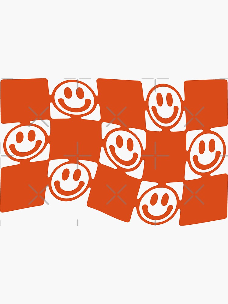 "Checked Smileys" Sticker for Sale by tartagain | Redbubble