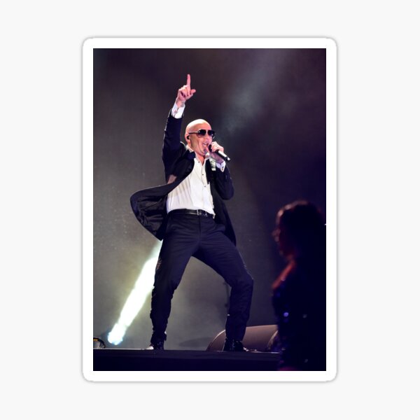 "Illustration Pitbull Rapper " Sticker by LokavyaLennon | Redbubble