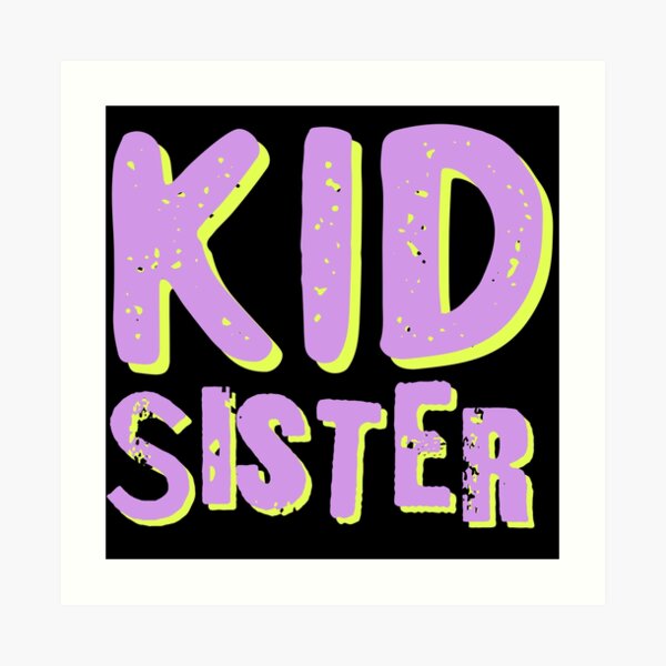 Lámina artística «Hermana infantil de calidad Regalos de arte coloridos para niñas, damas, niños ...