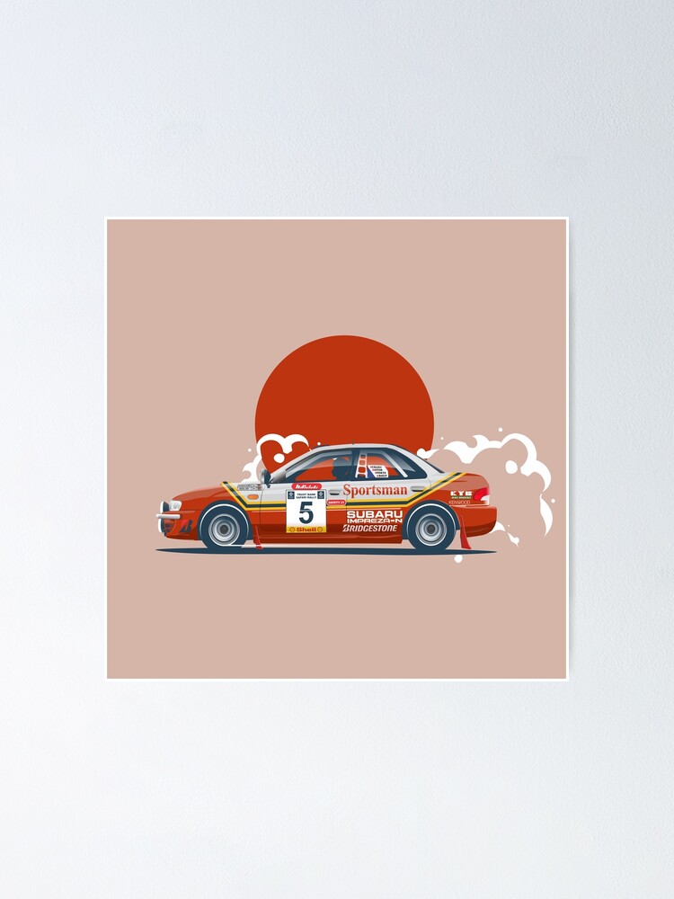 "Patrick Njiru Subaru Impreza - N" Poster by The-Marshall | Redbubble