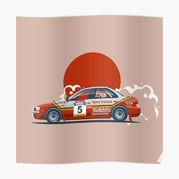 "Patrick Njiru Subaru Impreza - N" Poster by The-Marshall | Redbubble