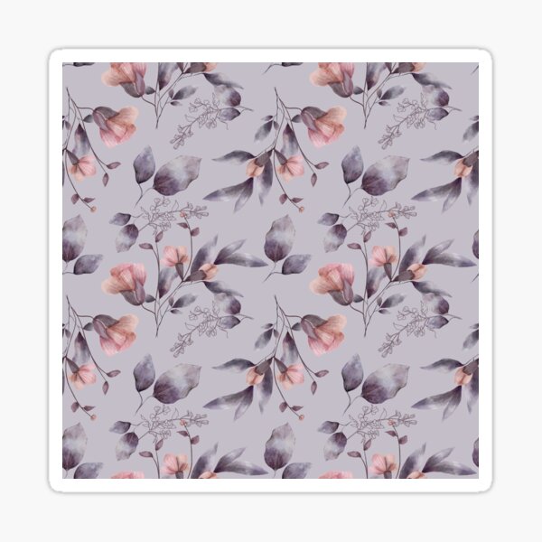 "pattern tree leaves and flowers" Sticker by rockstore1000 | Redbubble