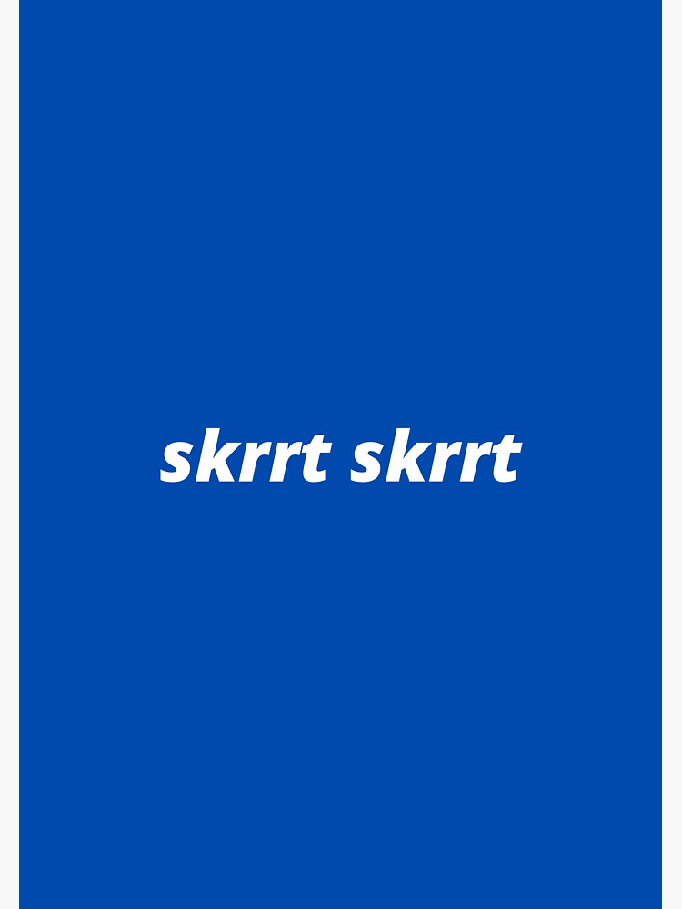 "skrrt skrrt dark blue" Sticker by miiiart | Redbubble