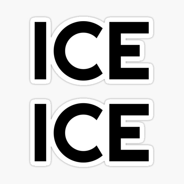 "Ice Ice Baby" Sticker for Sale by MattForbesDev | Redbubble