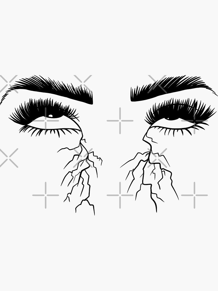 "Crying Lightning" Sticker for Sale by Allora-Store | Redbubble