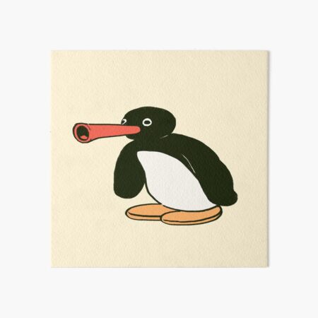 "I draw noot noot penguin meme" Art Board Print for Sale by RansRoom ...