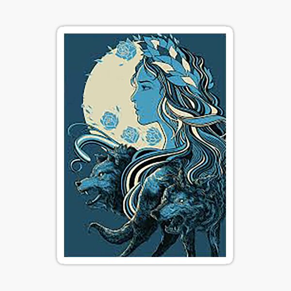 "gadis srigala" Sticker by tembakdalam7 | Redbubble