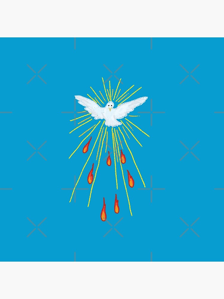 "Confirmation Holy Spirit Dove with 7 Gifts (flames of fire)" Art Print ...