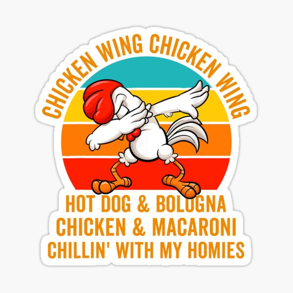 "Chicken Wing Chicken Wing" Sticker by ericrichard059 | Redbubble