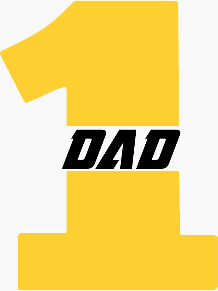 "Number 1 DAD" Sticker by Dad-shop | Redbubble