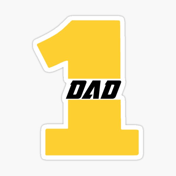 "Number 1 DAD" Sticker by Dad-shop | Redbubble