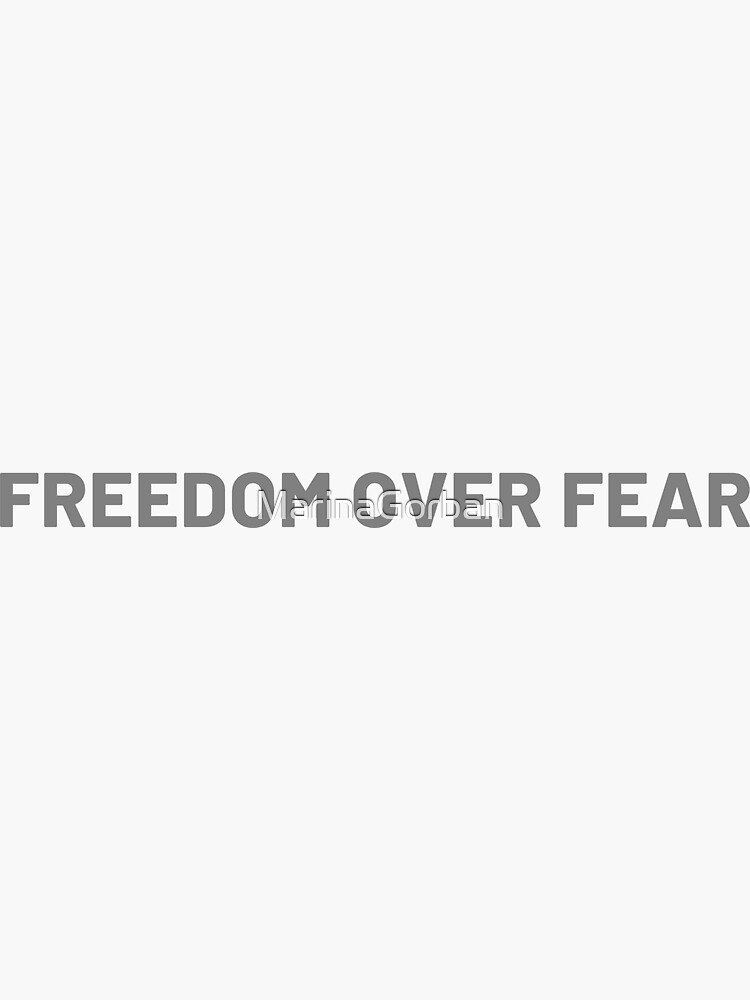 "Freedom Over Fear - Freedom Convoy Canada 2022" Sticker for Sale by ...